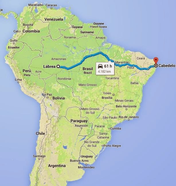 Map Of The Brazilian Road Transamazonica BR 230 Royalty, 54% OFF